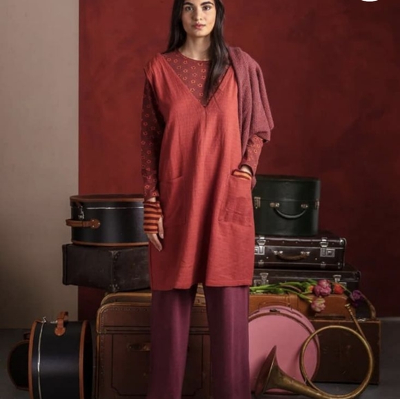 Gudrun Sjoden | Dresses | Gudrun Sjoden Solid Jumper Dress Rust | Poshmark